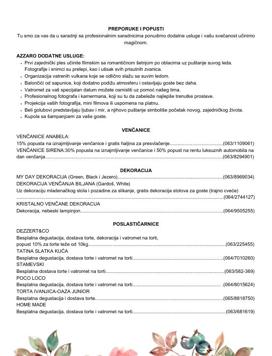 Restorani za svadbe Beograd 🎁 Sala za vencanja | Azzaroclub